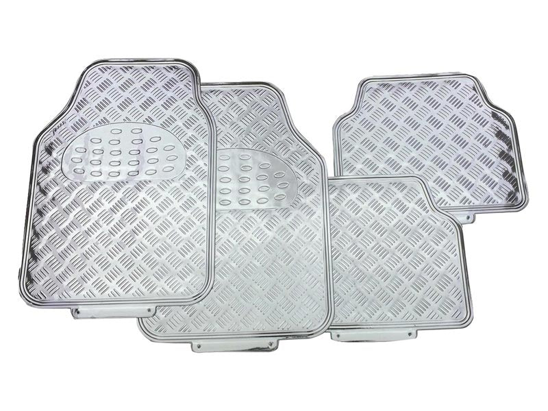 Autogear 4 Piece Aluminium Chrome Mat Set – Gear-Up Garage