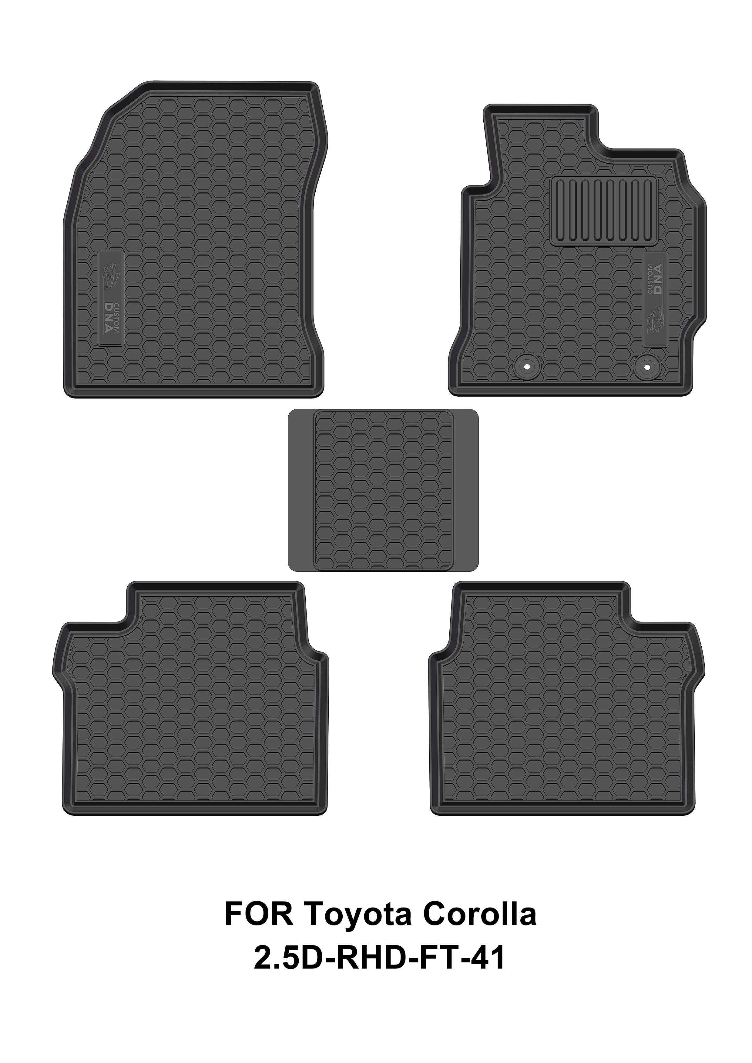 Custom DNA Toyota Corolla 2015+ Black Mat Set – Gear-Up Garage