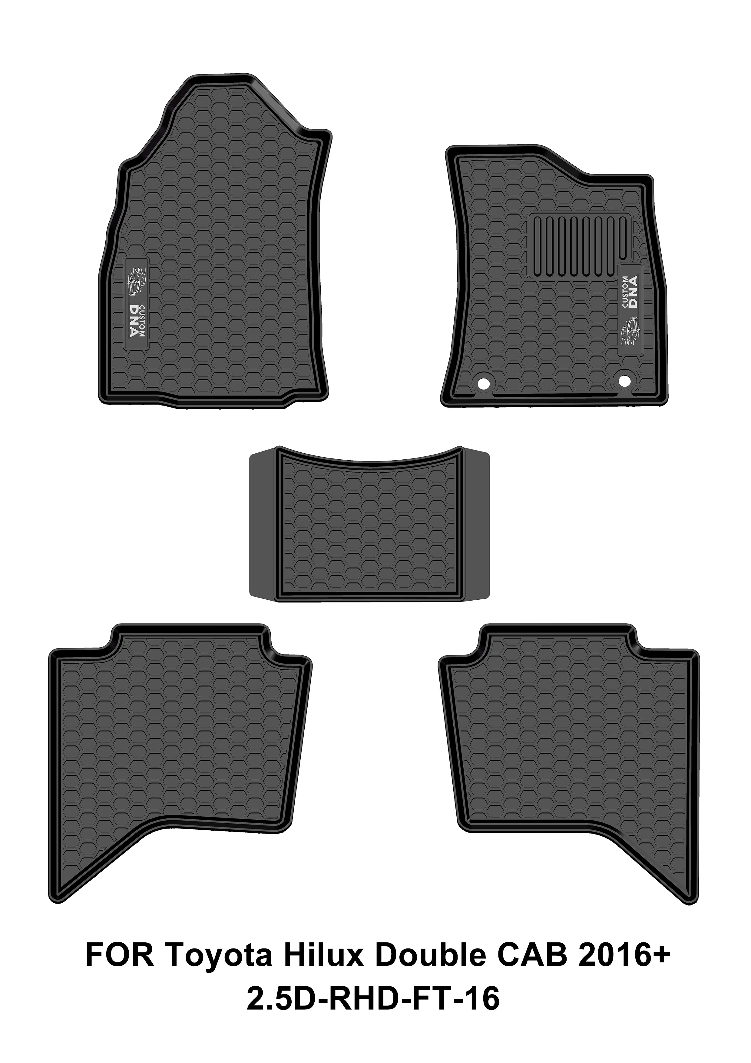 Custom DNA Toyota Hilux Double Cab Manual Gd6 2016+ Black Mat Set ...
